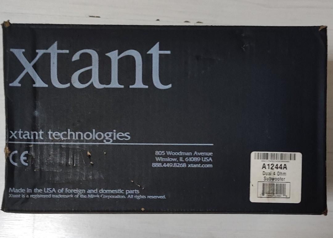 Xtant 12" A1244A Dual Voice Coil Subwoofer, Car Accessories ...