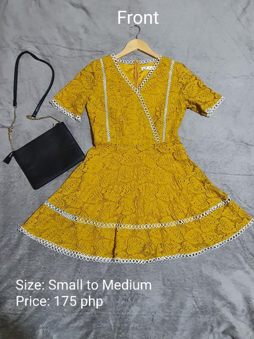 Yellow Dress code: AB1, Women's Fashion, Dresses & Sets, Dresses on ...