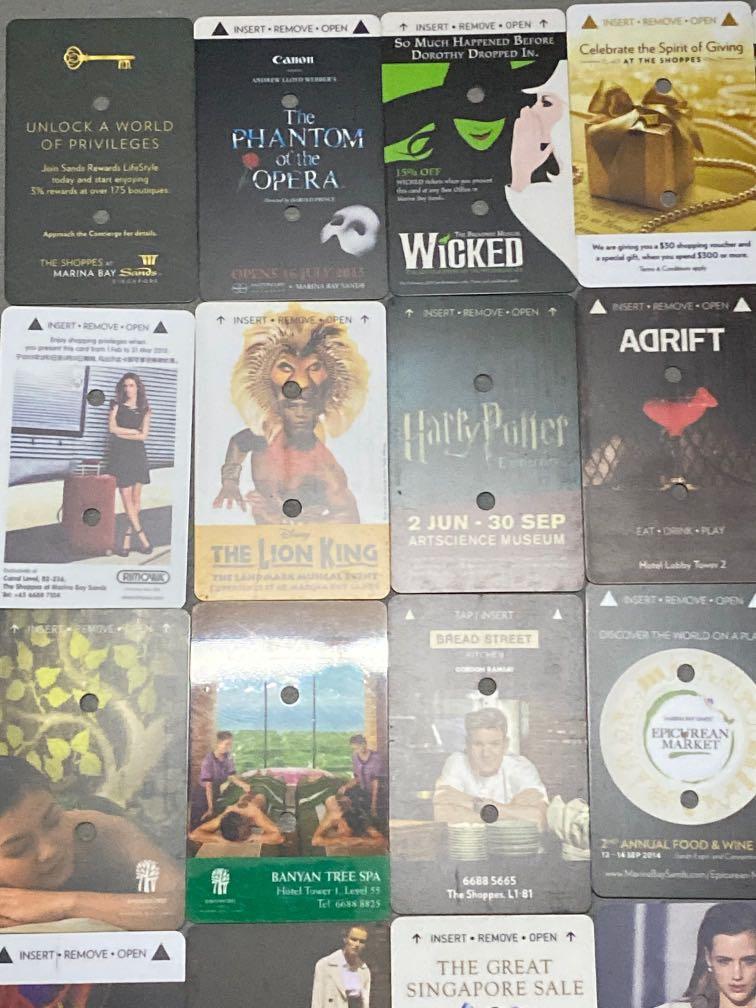 51 MBS Singapore Marina Bay Sands Hotel access cards, Hobbies & Toys ...