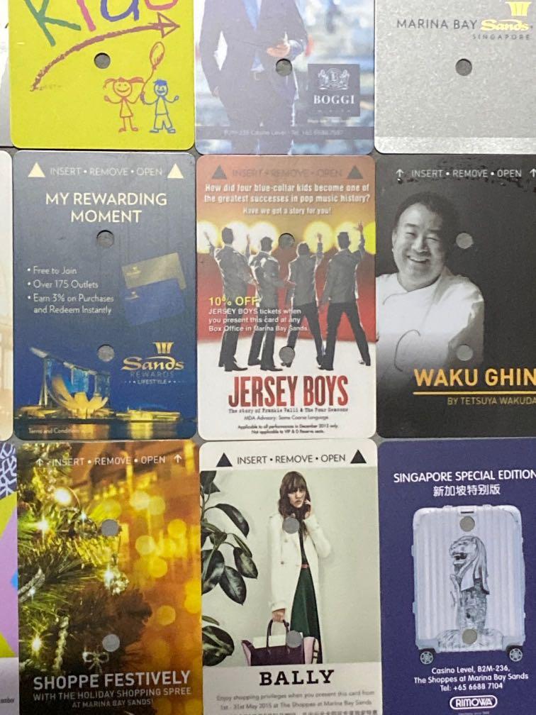 51 MBS Singapore Marina Bay Sands Hotel access cards, Hobbies & Toys ...