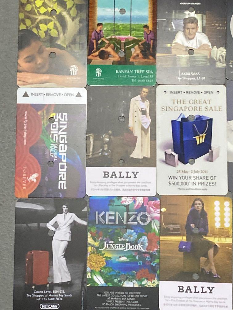 51 MBS Singapore Marina Bay Sands Hotel access cards, Hobbies & Toys ...