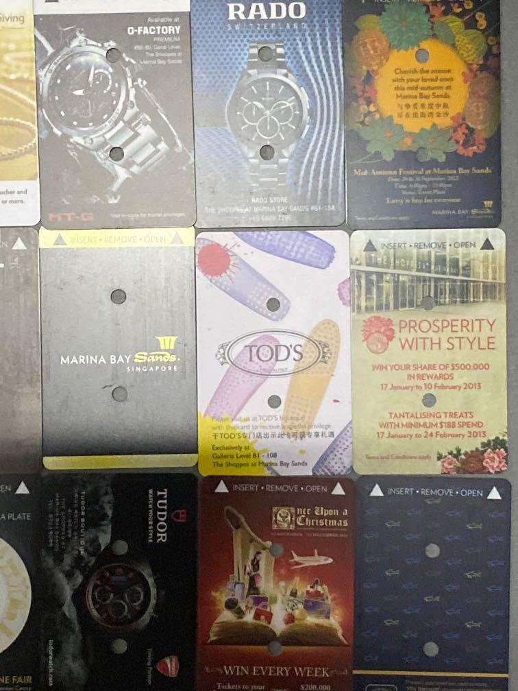 51 MBS Singapore Marina Bay Sands Hotel access cards, Hobbies & Toys ...