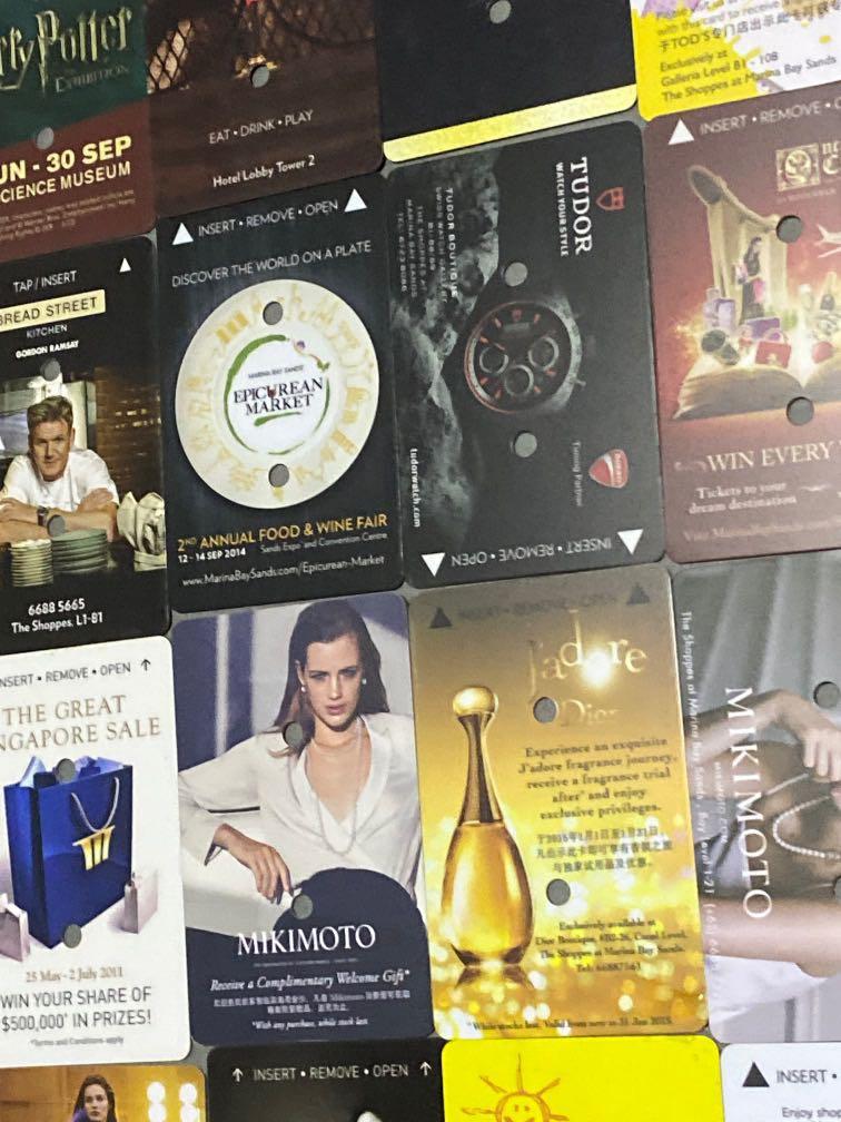 51 MBS Singapore Marina Bay Sands Hotel access cards, Hobbies & Toys ...