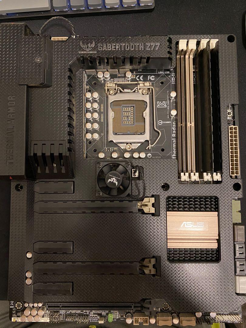 Asus TUF Sabertooth Z77 motherboard, Computers & Tech, Parts ...