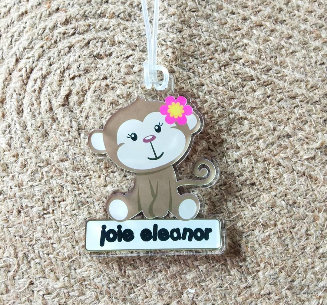 Bag Tag - Cute Monkey, Hobbies & Toys, Stationery & Craft, Stationery ...