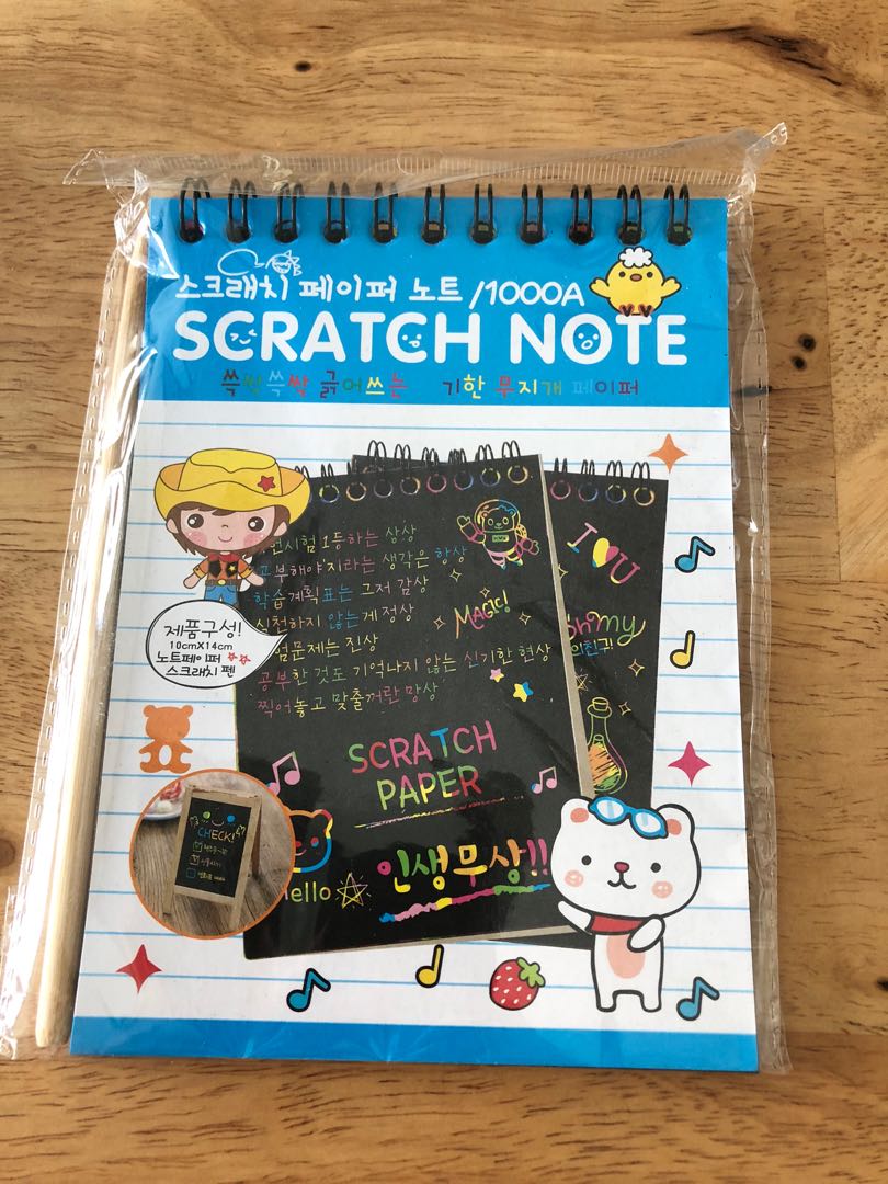 (BRAND NEW) Scratch Note, Hobbies & Toys, Stationery & Craft, Craft ...