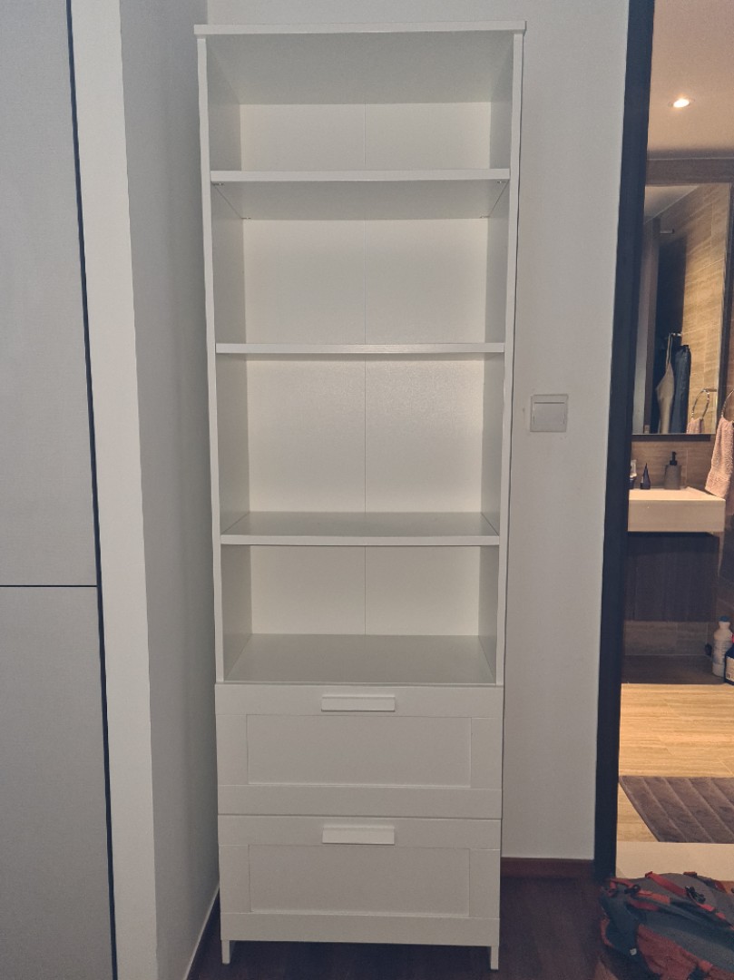 BRIMNES Bookcase, white, Furniture & Home Living, Furniture, Shelves ...