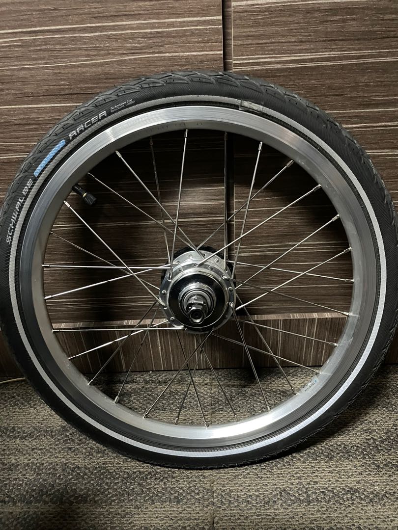 Brompton BWR wheels set with tyres., Sports Equipment, Bicycles & Parts ...