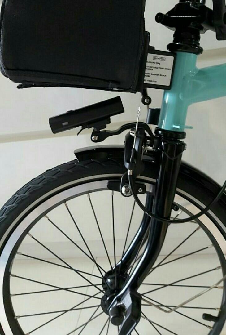 Brompton light and mount by Rockbros YQ-QD400LM complete set, Sports ...