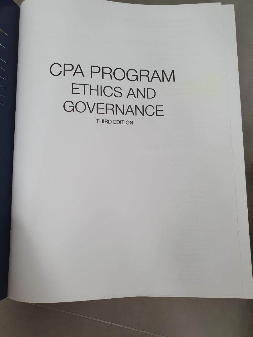 CPA Ethics and Governance 2021-22, Hobbies & Toys, Books & Magazines ...