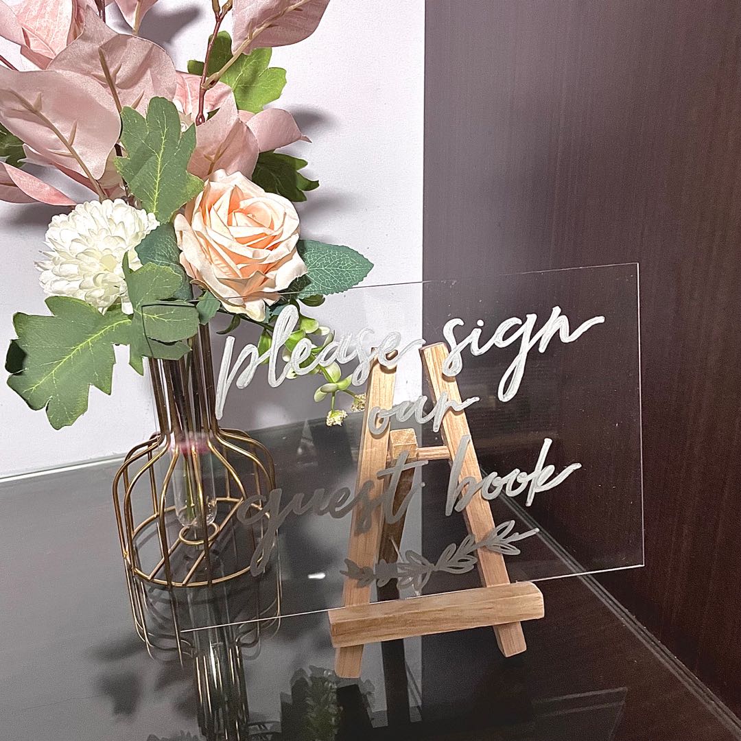 Customised acrylic boards for special occasion, Hobbies & Toys ...