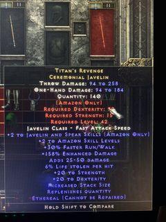 122 PC Diablo 2 Resurrected (D2R) Grief Phase Blades (Choose between 2 ...