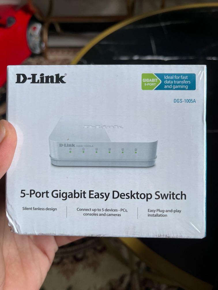D-Link DGS-1005A 5 port Gigabit Easy desktop switch, Computers & Tech ...