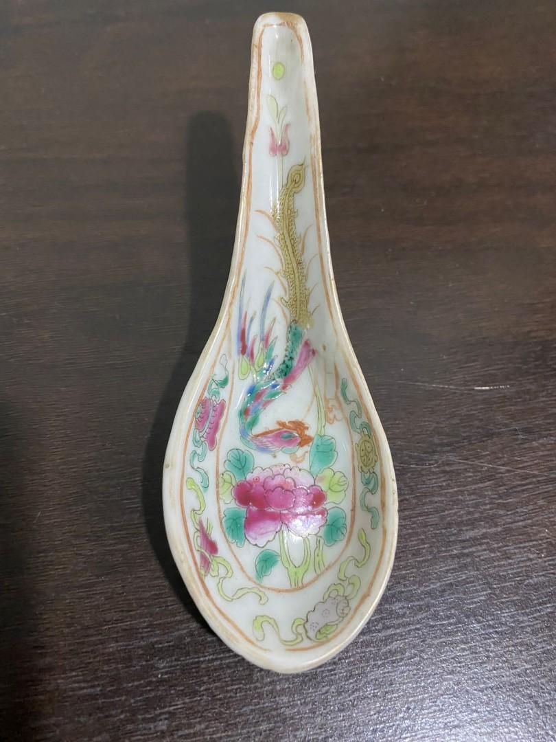 Exquisite Nyonya Peranakan Famille Rose Spoon, Hobbies & Toys ...