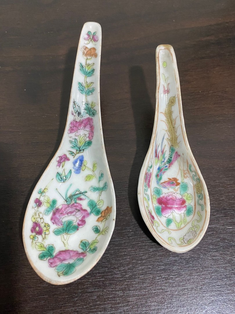Exquisite Nyonya Peranakan Famille Rose Spoon, Hobbies & Toys ...