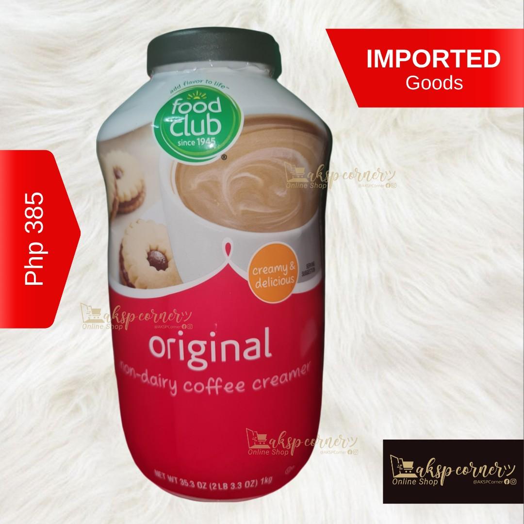 FOOD CLUB | Original Non-dairy Coffee Creamer, Food & Drinks, Packaged ...