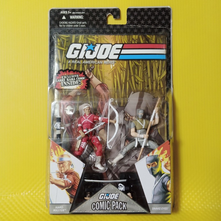 G.I. Joe 3.75" Scale HARD MASTER and SNAKE EYES Comic 2-Pack action ...