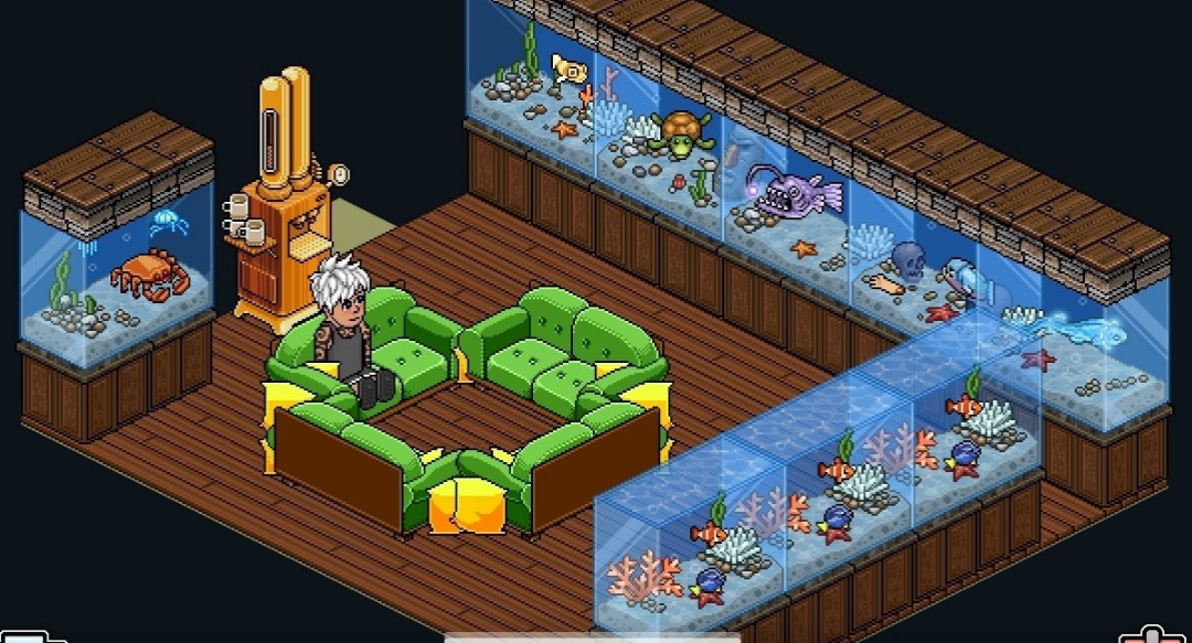 Habbo Fish Tank set, Video Gaming, Video Games, Others on Carousell