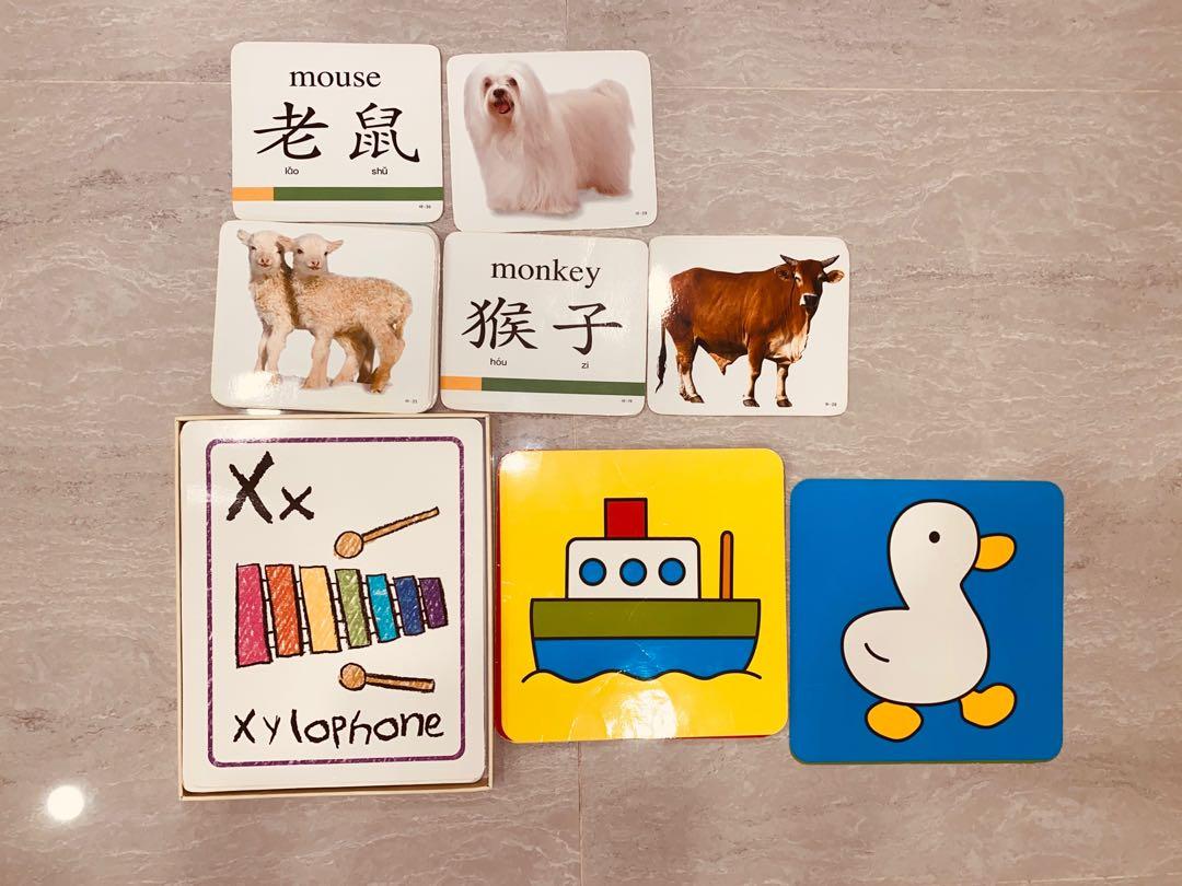 Set of 3 Infant Flash Cards, Babies & Kids, Infant Playtime on Carousell