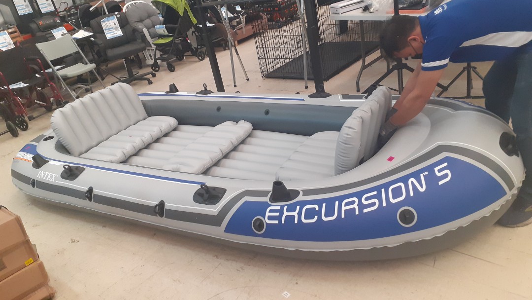 Inflatable boat EXCURSION, Sports Equipment, Fishing on Carousell