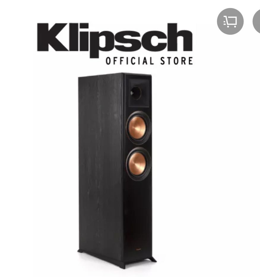 Klipsch R-26F Floor standing Speaker Black Dolby Atmos 6.5 woofers 8 ...