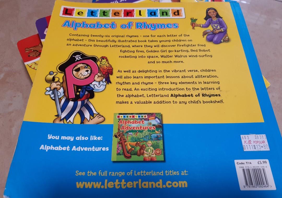 Letterland Phonics Books - 3 Books set, Hobbies & Toys, Books ...