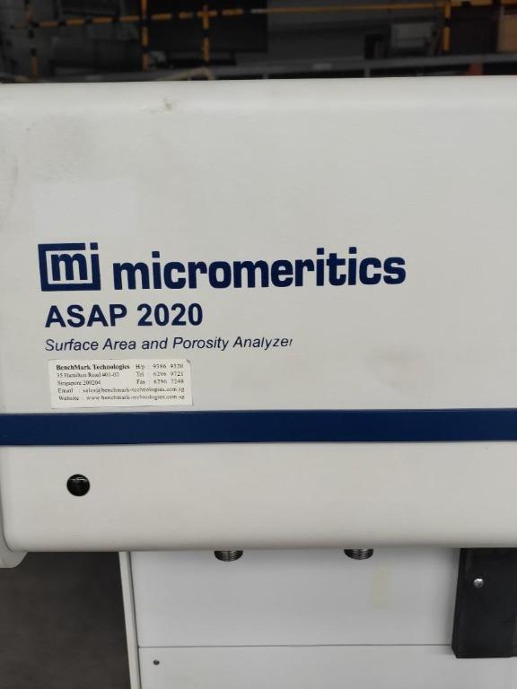 Micromeritics ASAP 2020 Surface Area & Porosity Analyzer for sale ...