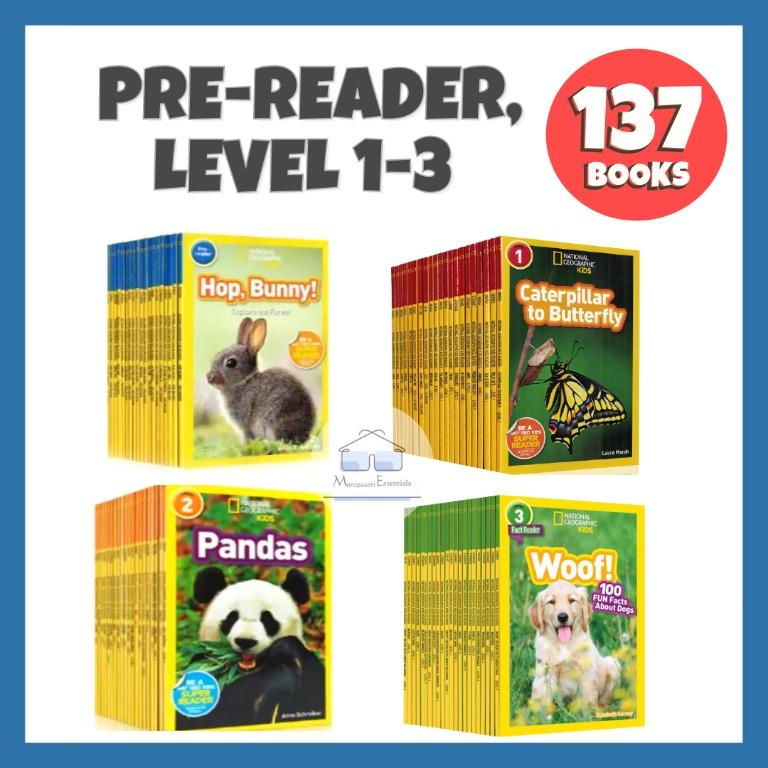 National Geographic Kids Pre-Reader, Level 1, Level 2 and Level 3, Age ...