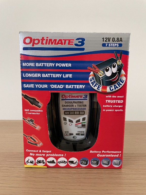 OptiMate 3 Vehicle Battery Charger, Car Accessories, Electronics ...