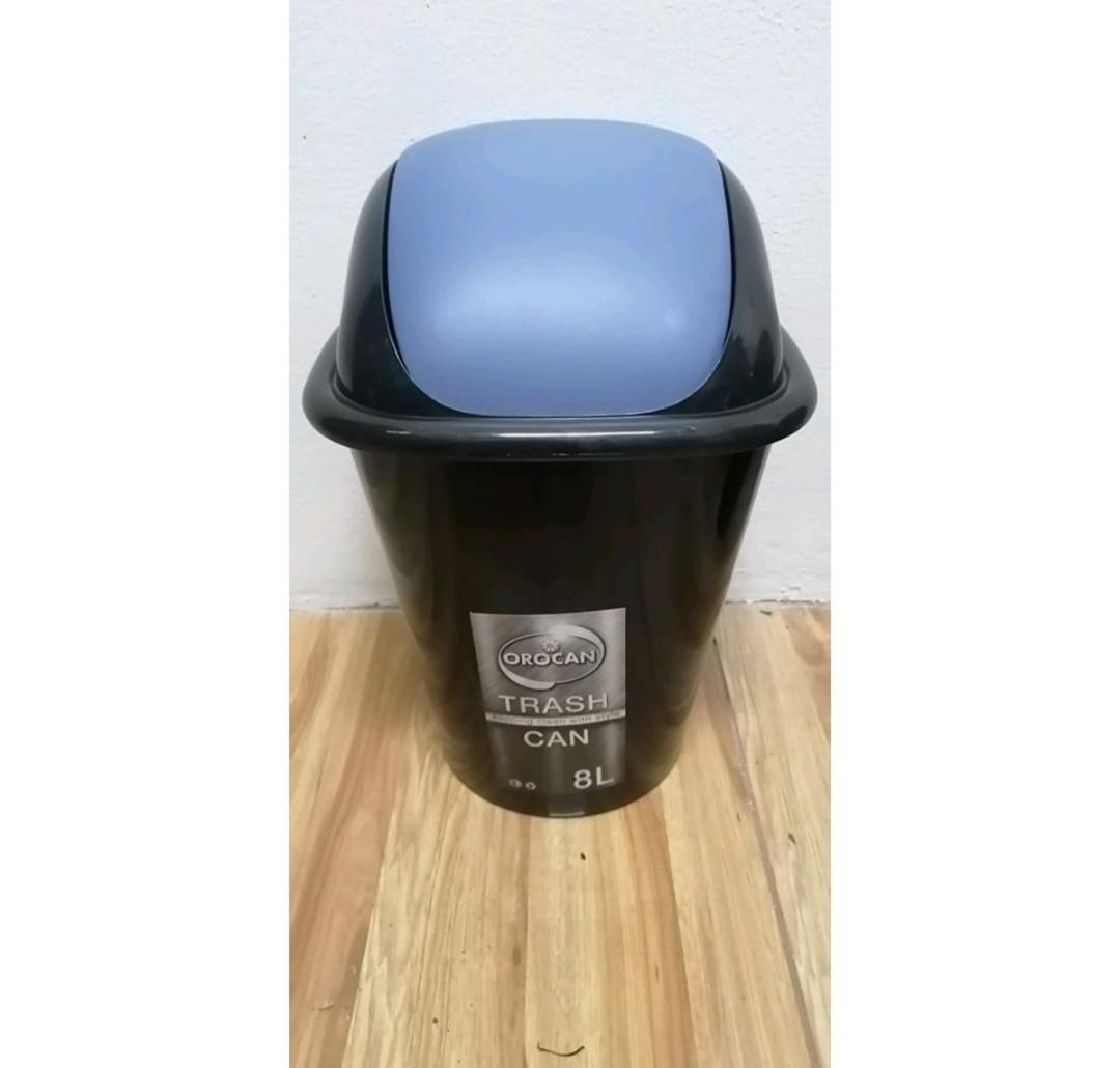 Orocan 8-Liter Trash Can with Swing Cover / Trash Bin / Basurahan ...