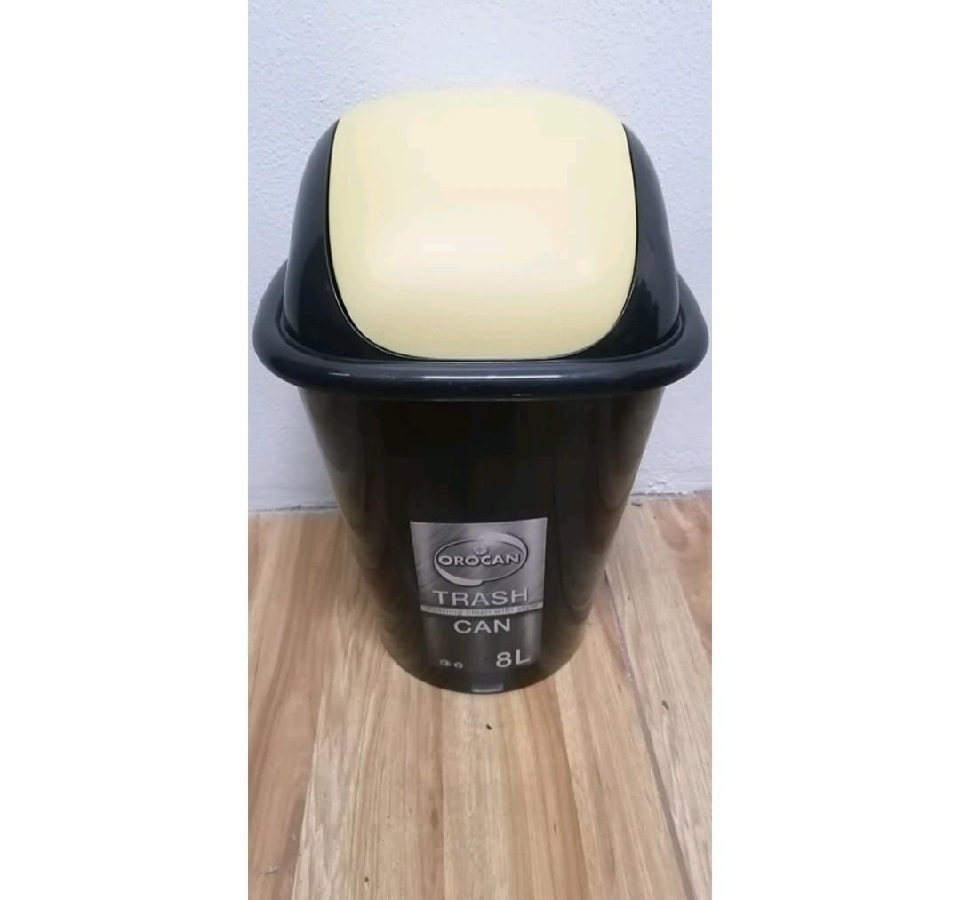 Orocan 8-Liter Trash Can with Swing Cover / Trash Bin / Basurahan ...