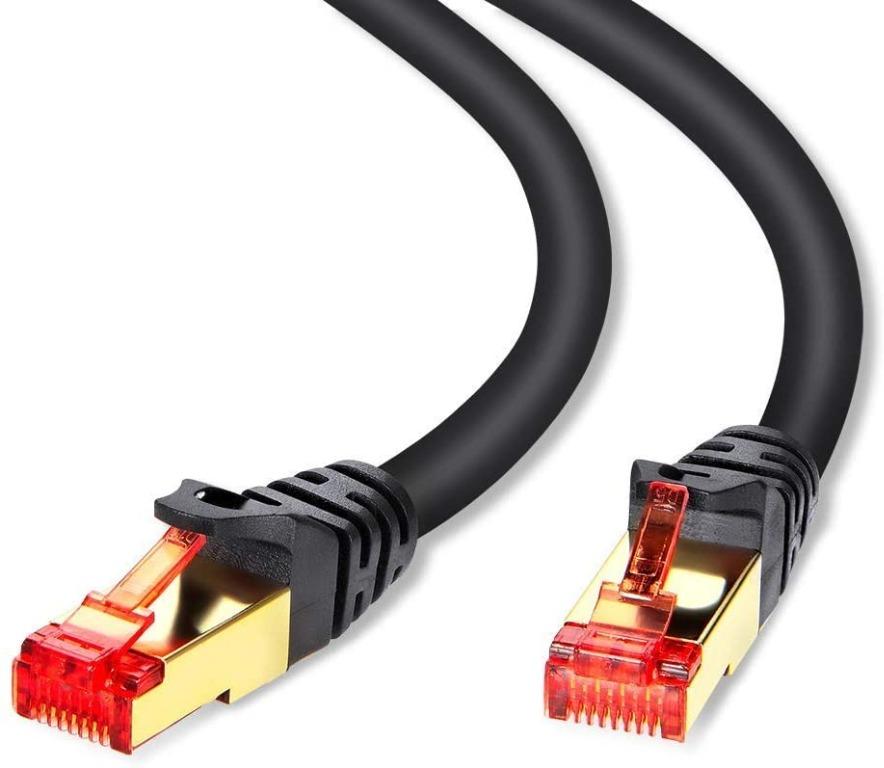 Outdoor Cat 7 Ethernet Cable 50M/150FT Cat7 Heavy Duty Double Shielded ...