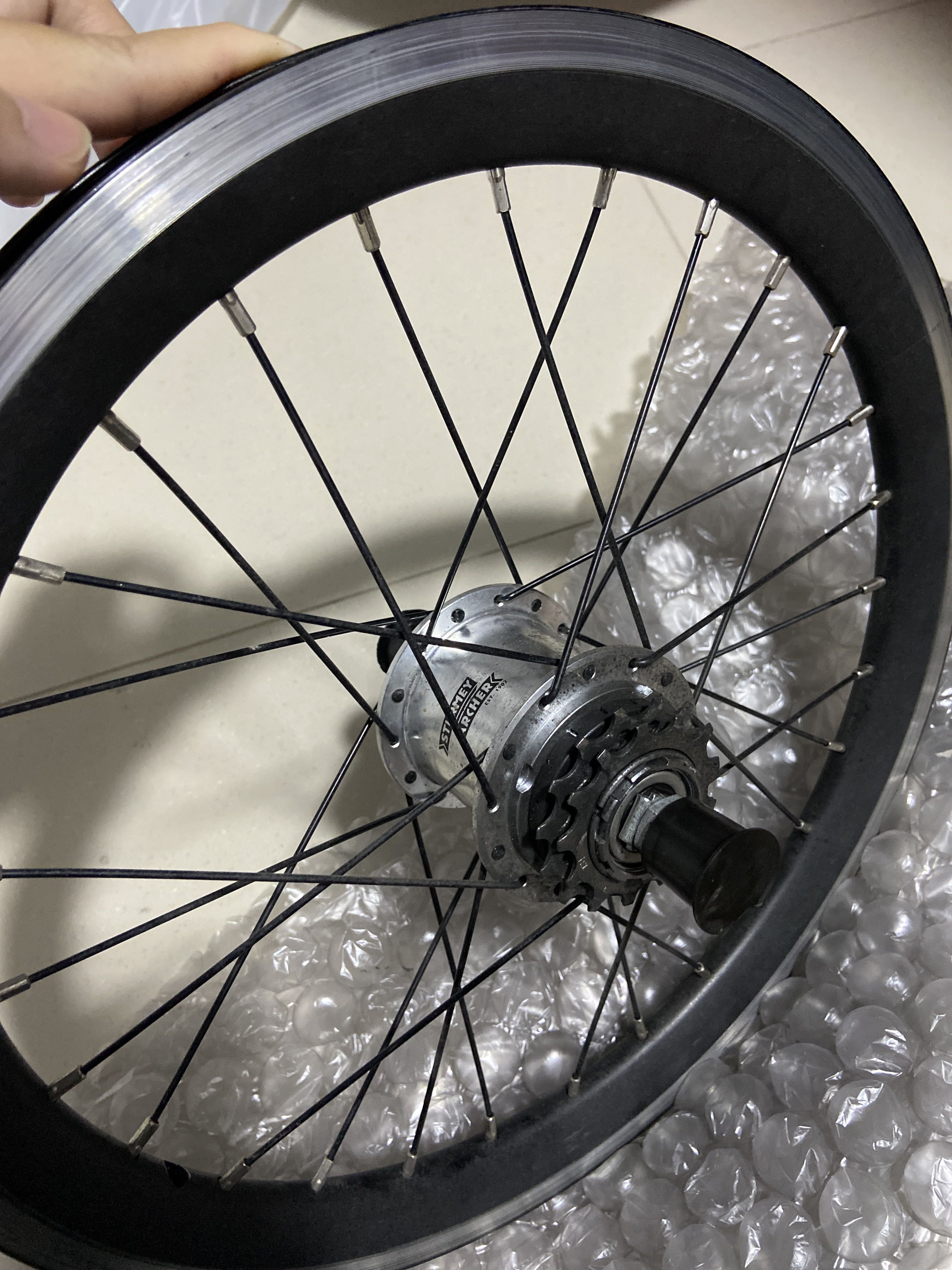 PIKES original 6 Speed wheelset with Sturmey Archer SRF3 rear hub ...