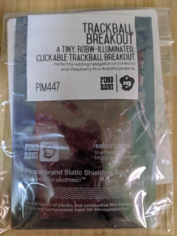 Pimoroni Trackball Breakout Kit - PIM447 - RGBW-illuminated & clickable ...