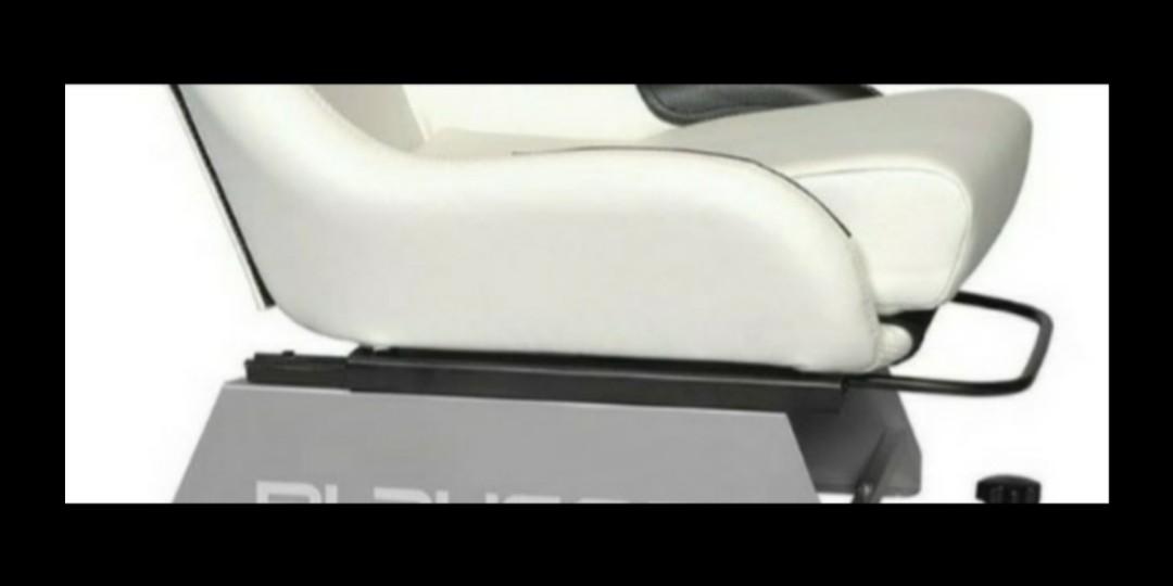 Playseats white sim rig racing chair, Video Gaming, Video Game Consoles ...