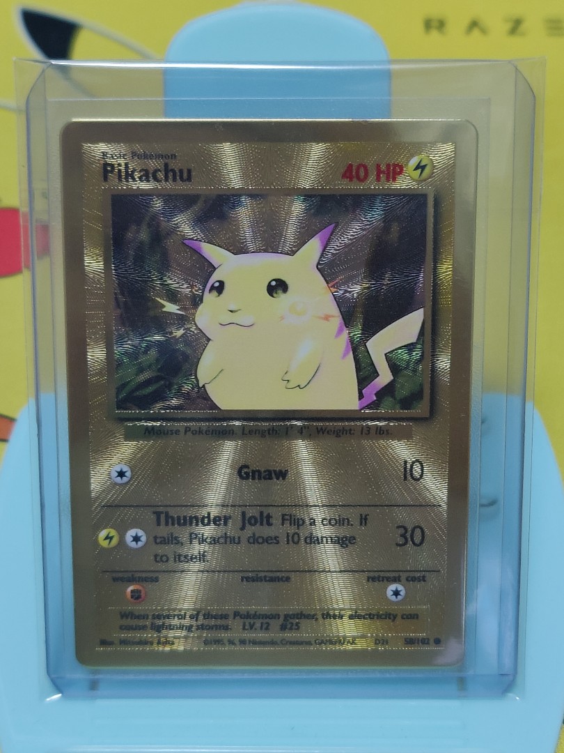 Pokemon TCG - Metal Pikachu (ALMOST PERFECT CONDITION) 25th ...