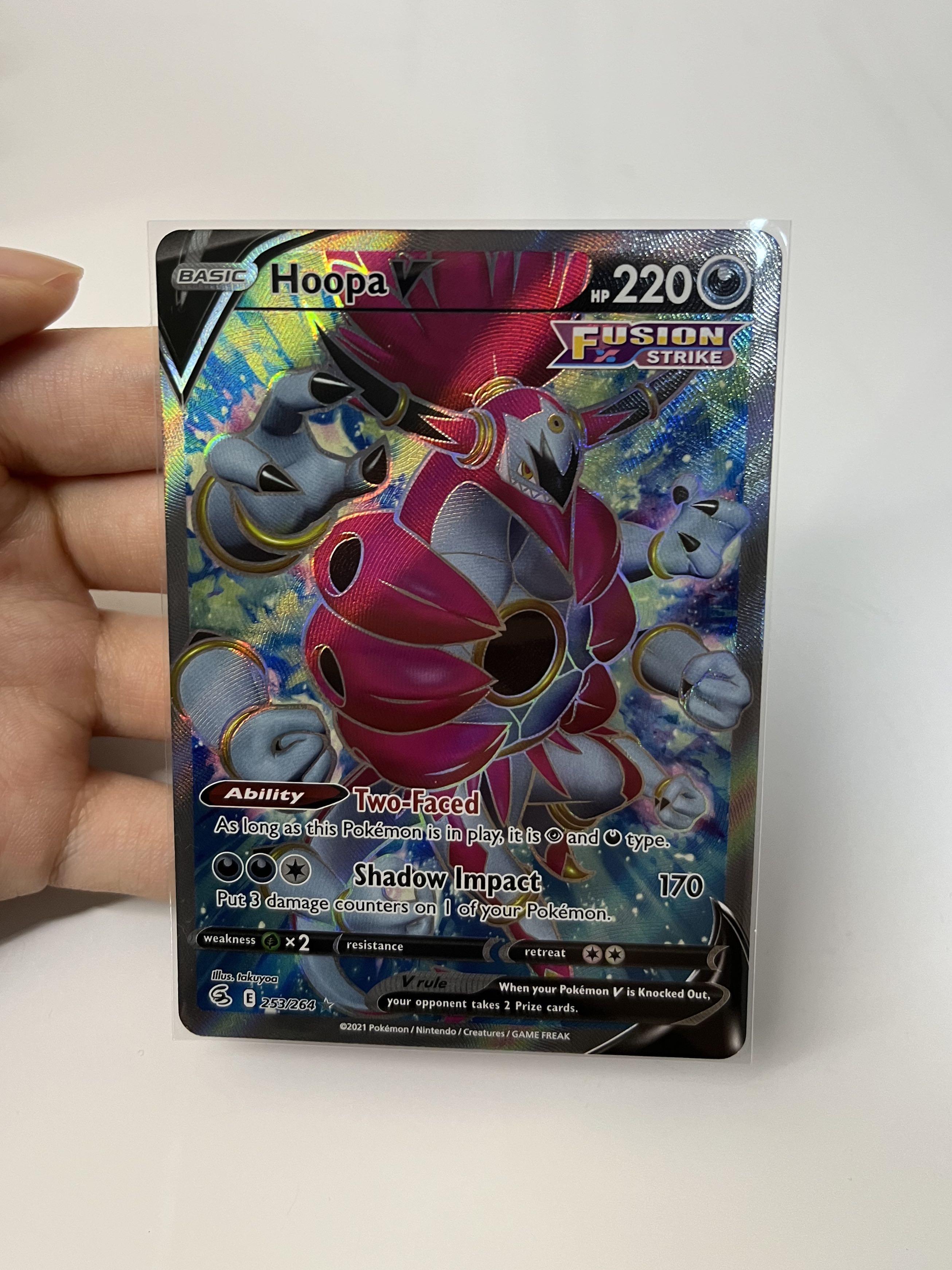 Pokemon TCG: Hoopa V FA (Fusion Strike) 253/264, Hobbies & Toys, Toys ...