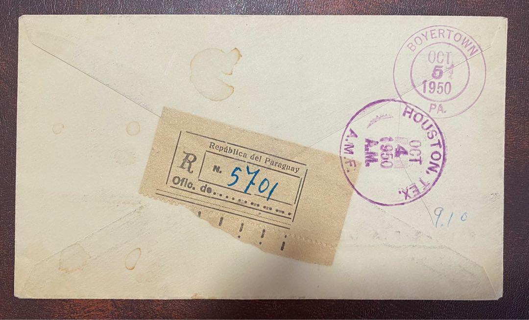 Rare 1950 FDC Paraguay Franklin D Roosevelt, Hobbies & Toys ...