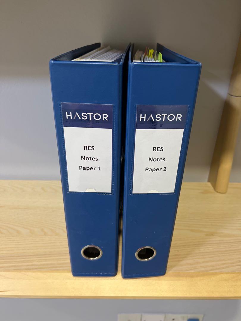 RES notes from Hastor for Papers 1 & 2, Hobbies & Toys, Stationery ...