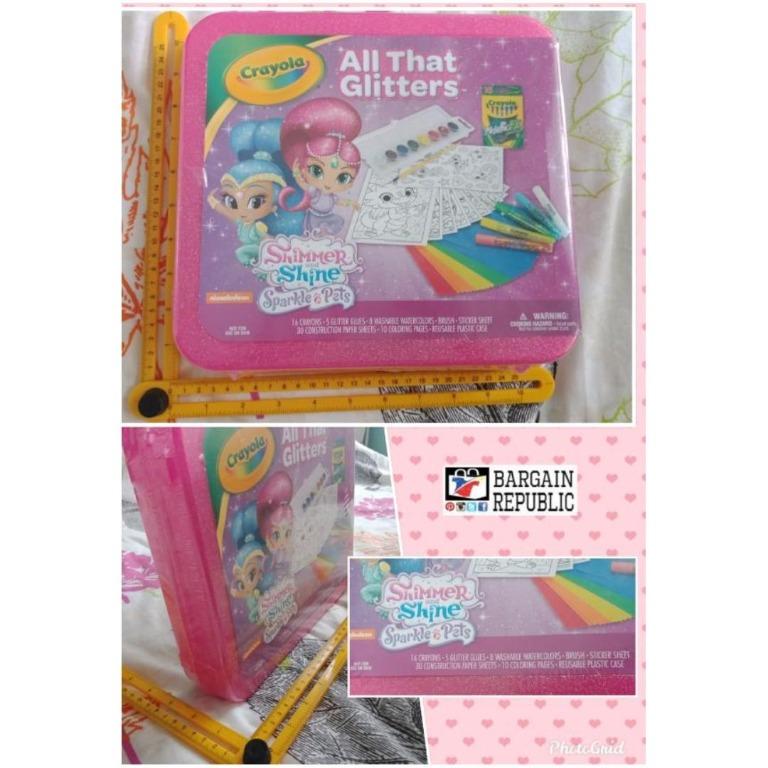 CRAYOLA All That Glitters Shimmer and Shine Art Case Coloring Set Arts ...