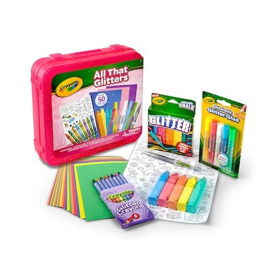 CRAYOLA All That Glitters Shimmer and Shine Art Case Coloring Set Arts ...