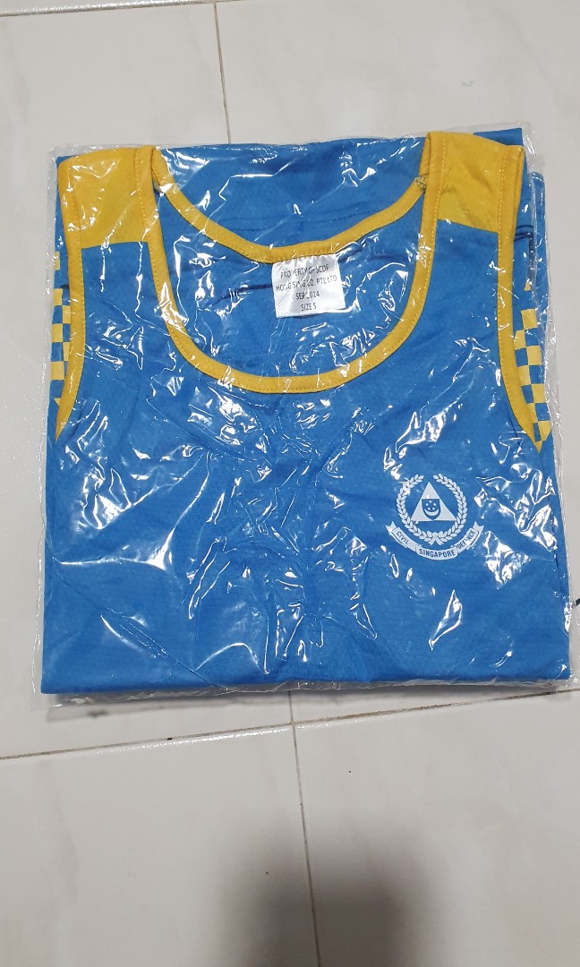 scdf pt kit singlet, Men's Fashion, Tops & Sets, Tshirts & Polo Shirts ...