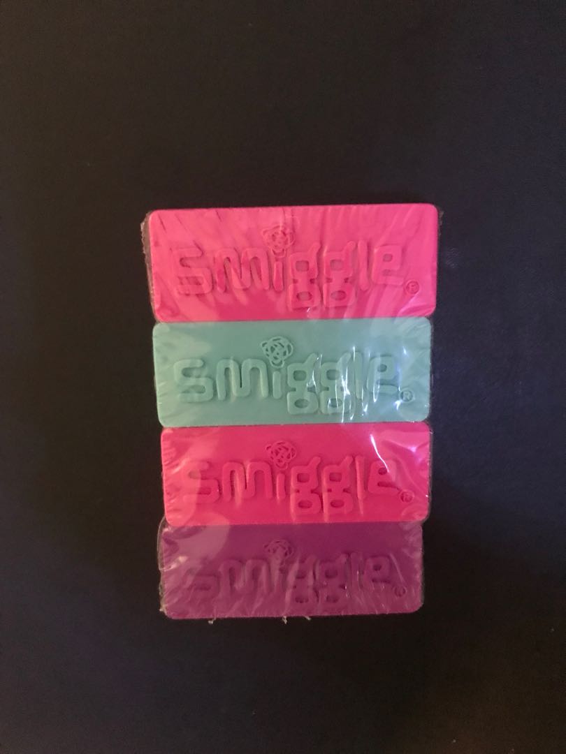 Smiggle rubbers, Babies & Kids, Babies & Kids Fashion on Carousell