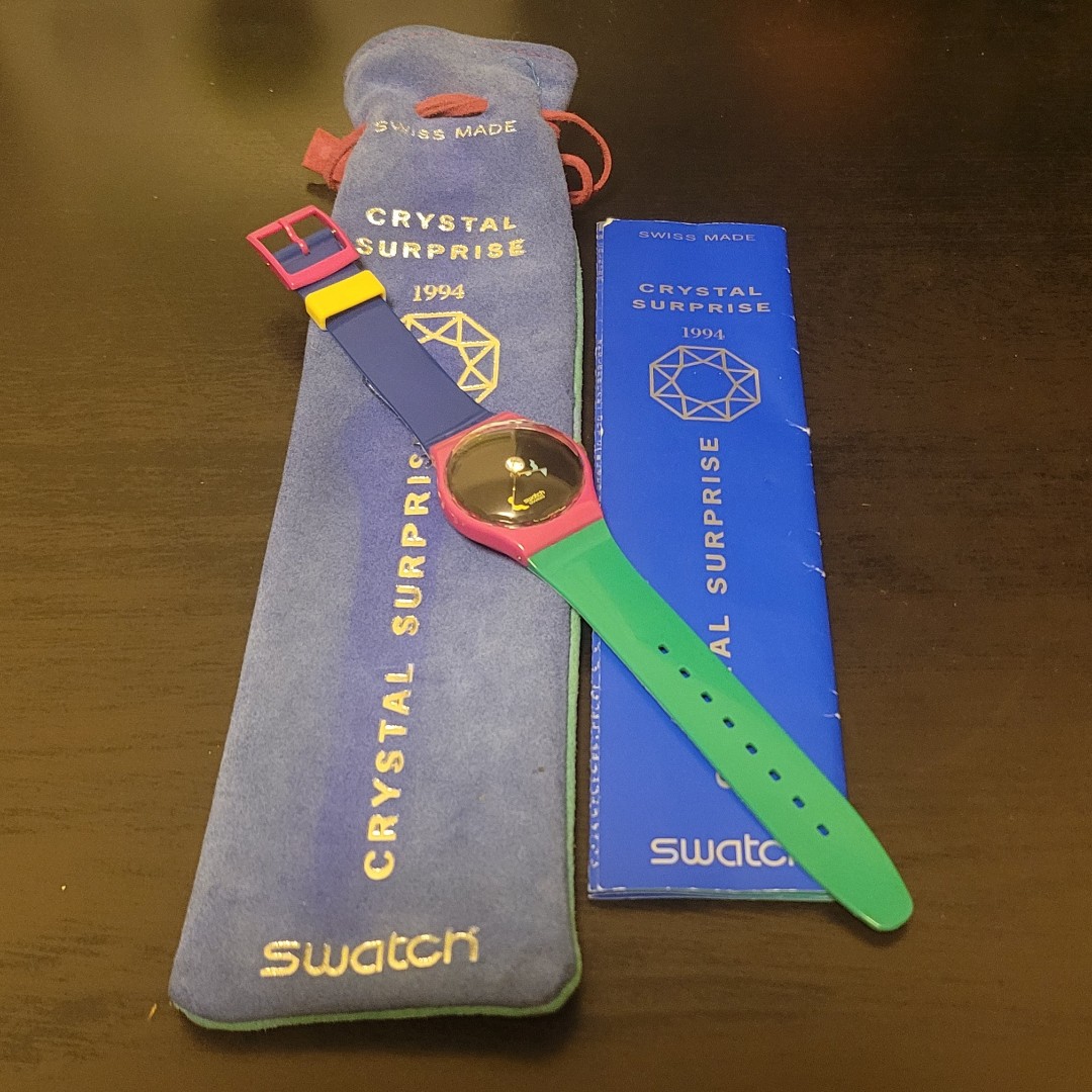Swatch Crystal Surprise 1994, Women's Fashion, Watches & Accessories ...