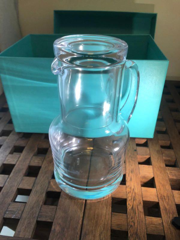 Tiffany & Co glass pitcher , Furniture & Home Living, Kitchenware ...