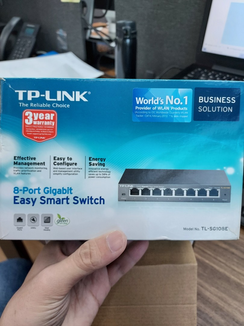 TP LINK SG108 8-PORTS GIGABIT DESKTOP SWITCH, Computers & Tech, Parts ...
