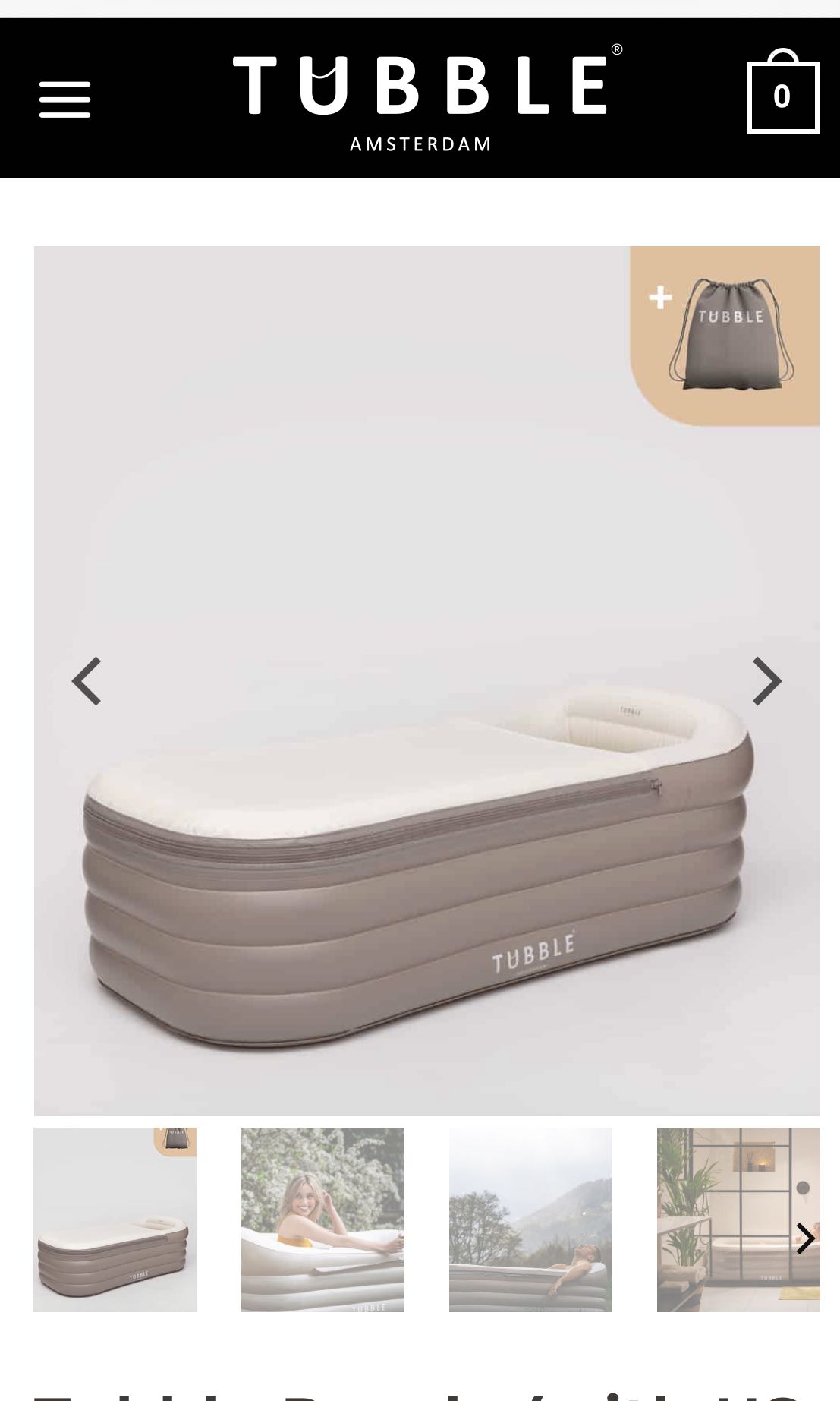Tubble inflatable bath tub, Furniture & Home Living, Home Decor, Other ...