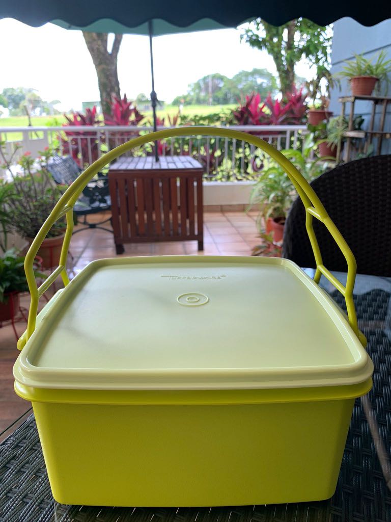 Tupperware Jumbo Goody Box with Cariolier, Furniture & Home Living ...