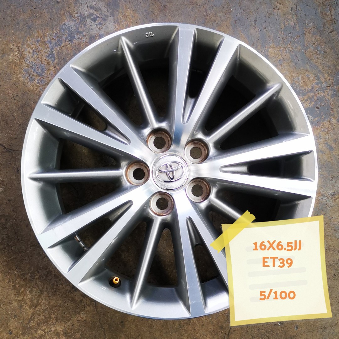 Used 16" Original Toyota Rims, Car Accessories, Tyres & Rims on Carousell