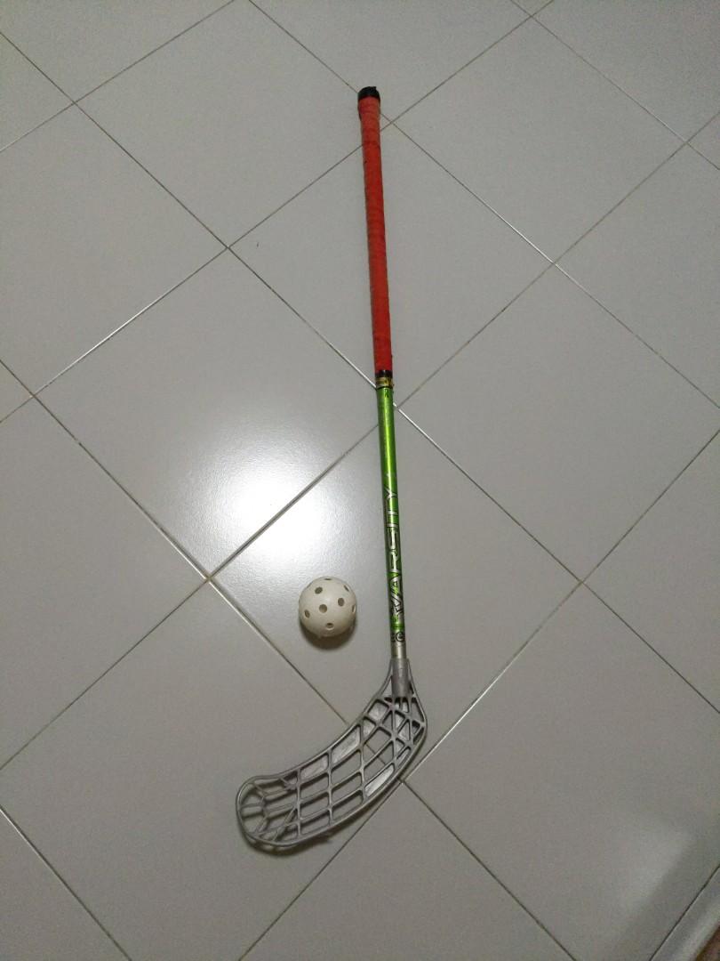 Varsity floorball stick and ball, Sports Equipment, Sports & Games ...